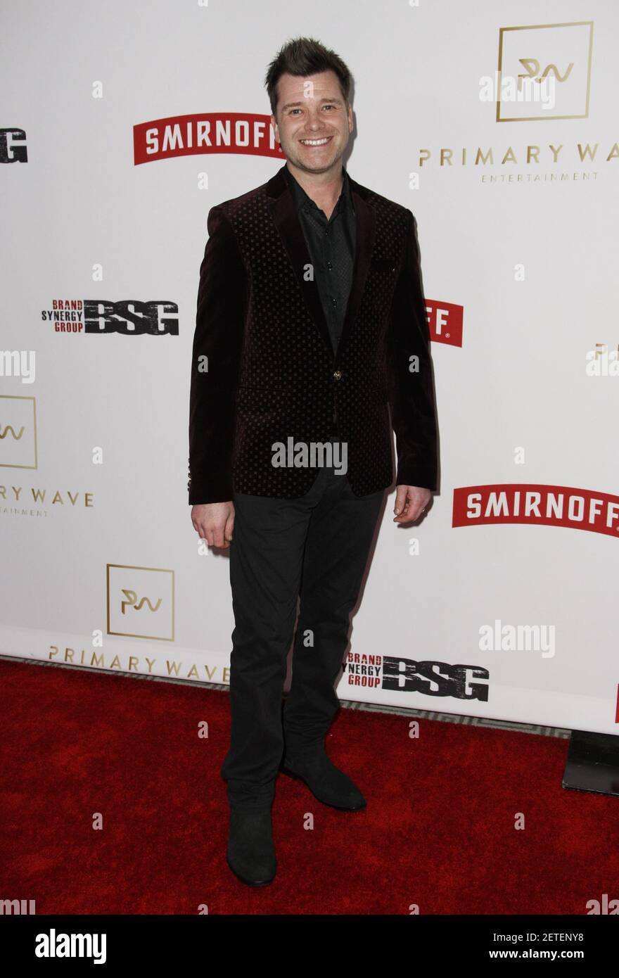 Aaron Pearce attends the Primary Wave 11th Annual Pre-Grammy Party in ...