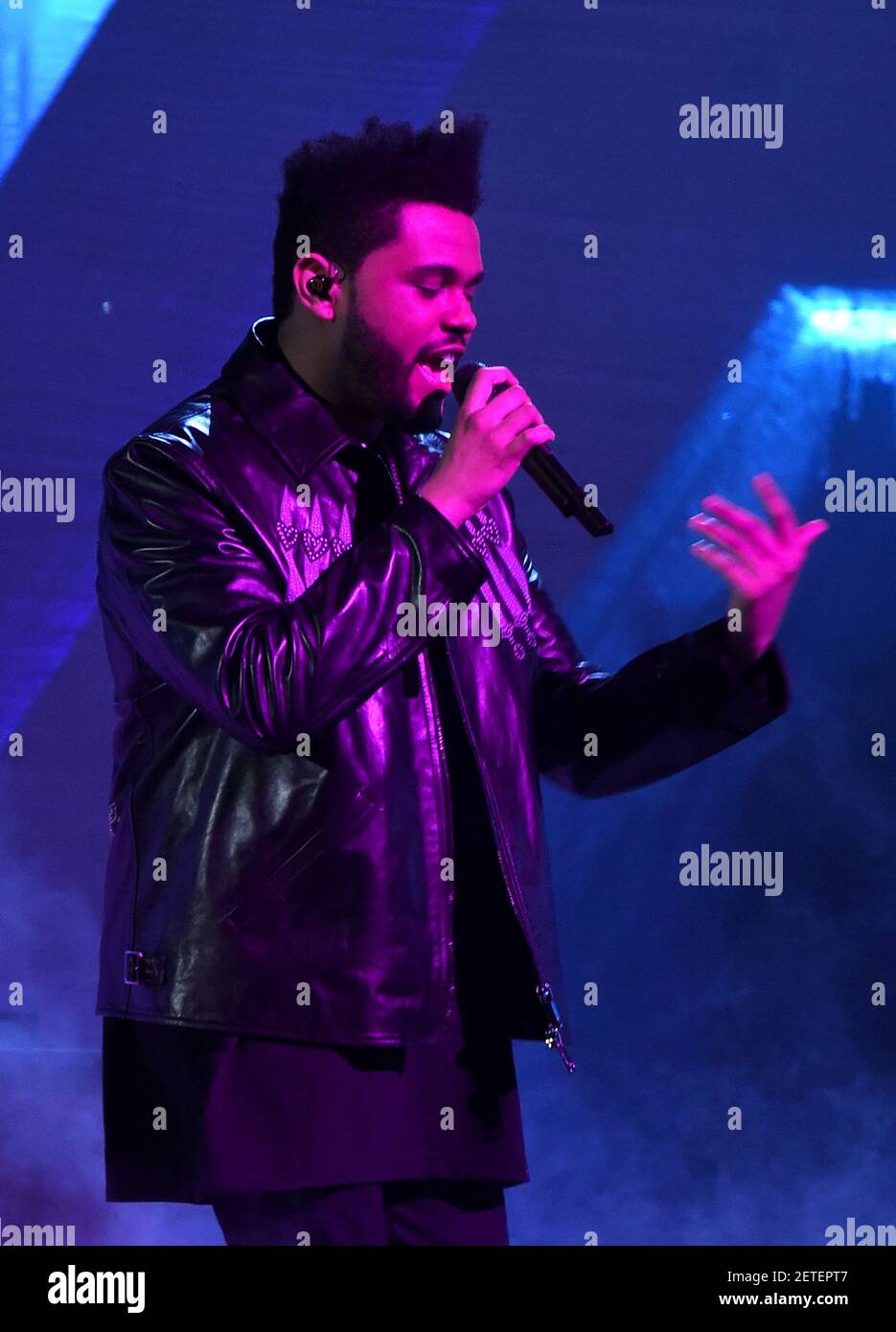 LOS ANGELES - FEBRUARY 12: The Weeknd performs onstage at the 59th ...