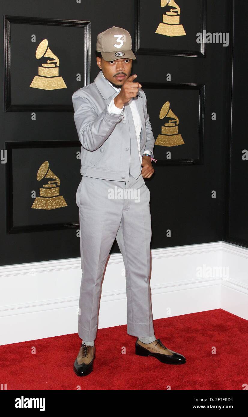 Chance the Rapper at the 59th Annual Grammy Awards held at Staples ...