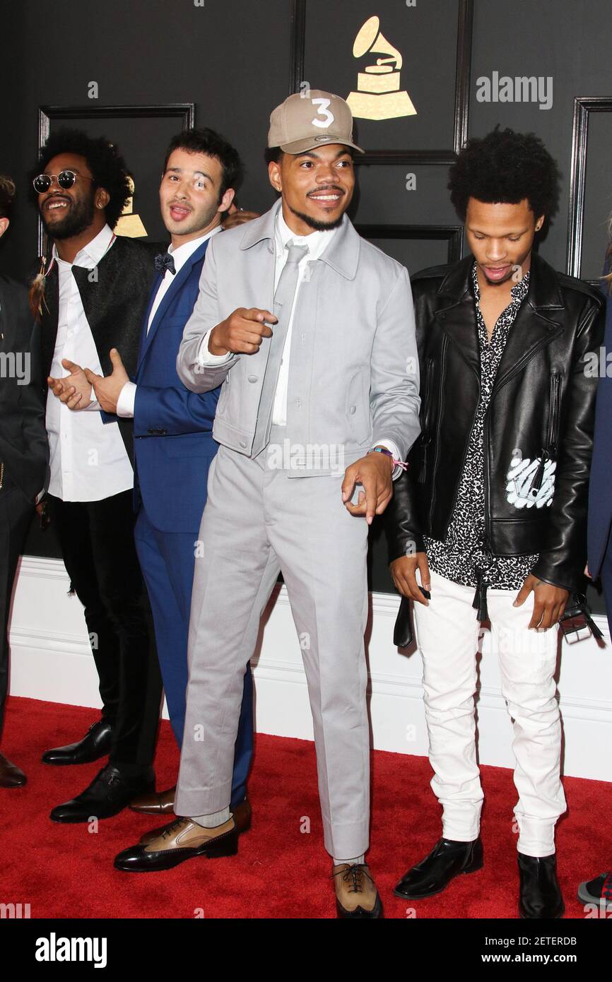 Chance the Rapper at the 59th Annual Grammy Awards held at Staples ...