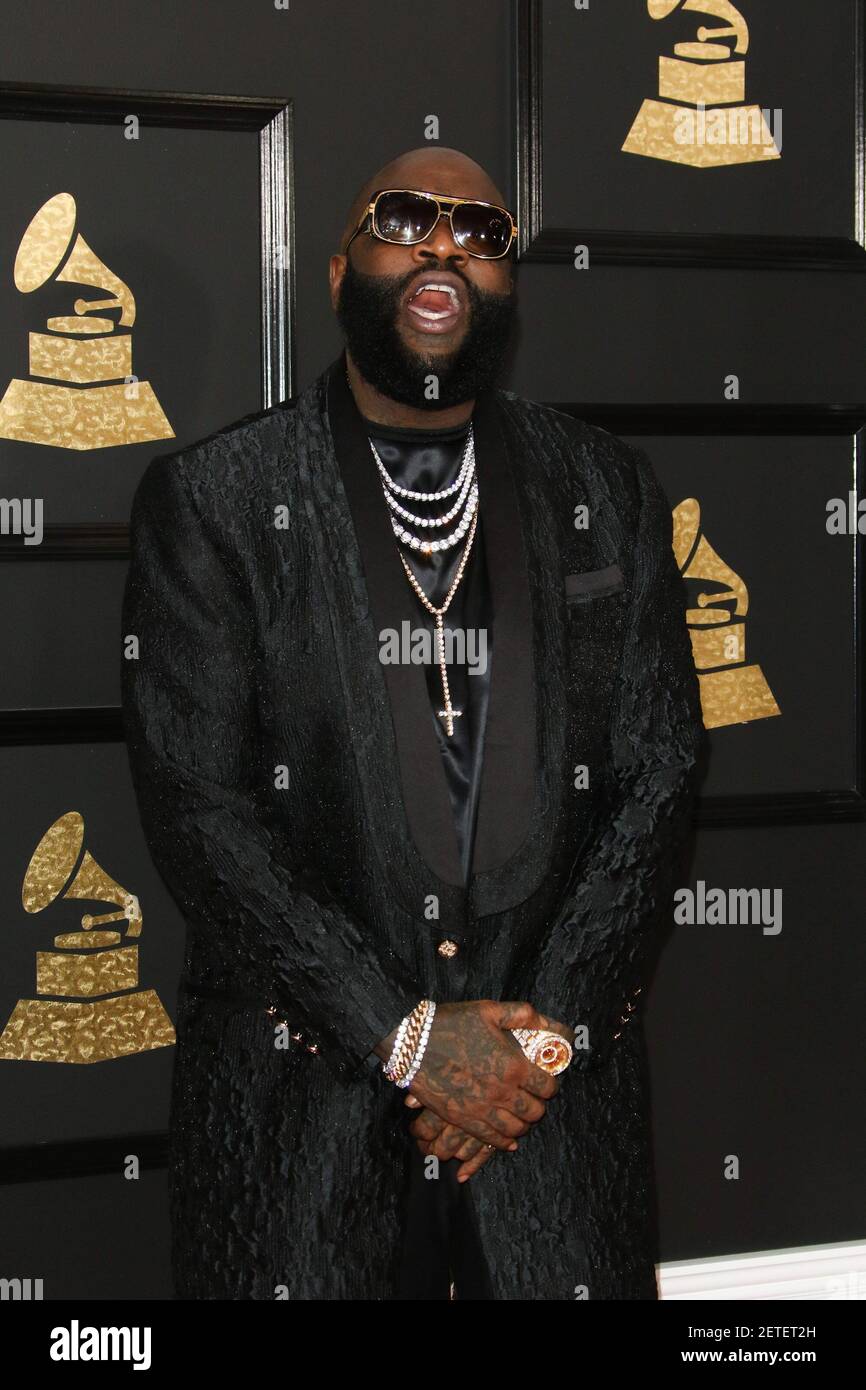 Rick Ross at the 59th Annual Grammy Awards held at Staples Center in ...