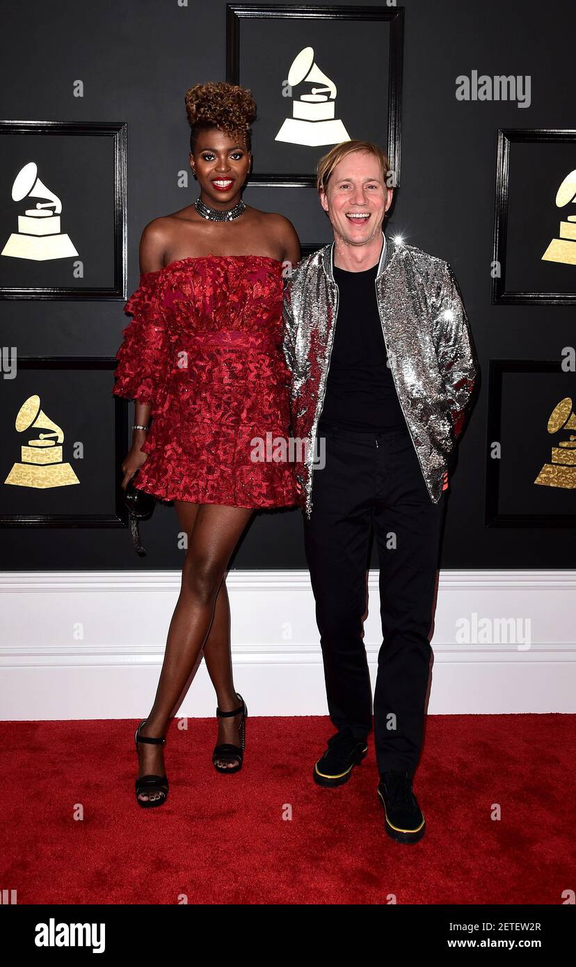 LOS ANGELES - FEBRUARY 12: Kah-Lo (L) and Riton arrive at the 59th ...