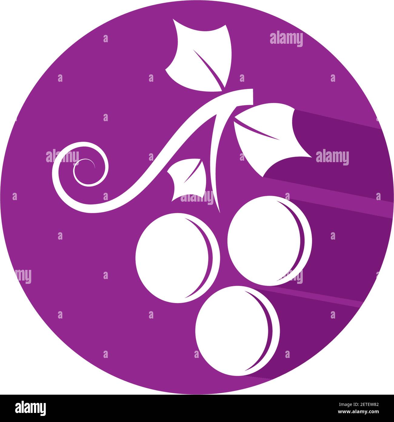 Grape logo template vector icon illustration design Stock Vector Image ...