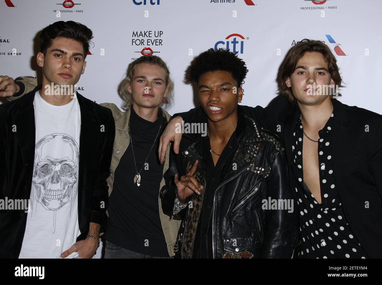 Singers Carson Boatman, Connor Boatman, Josh Levi and Austin Percario ...