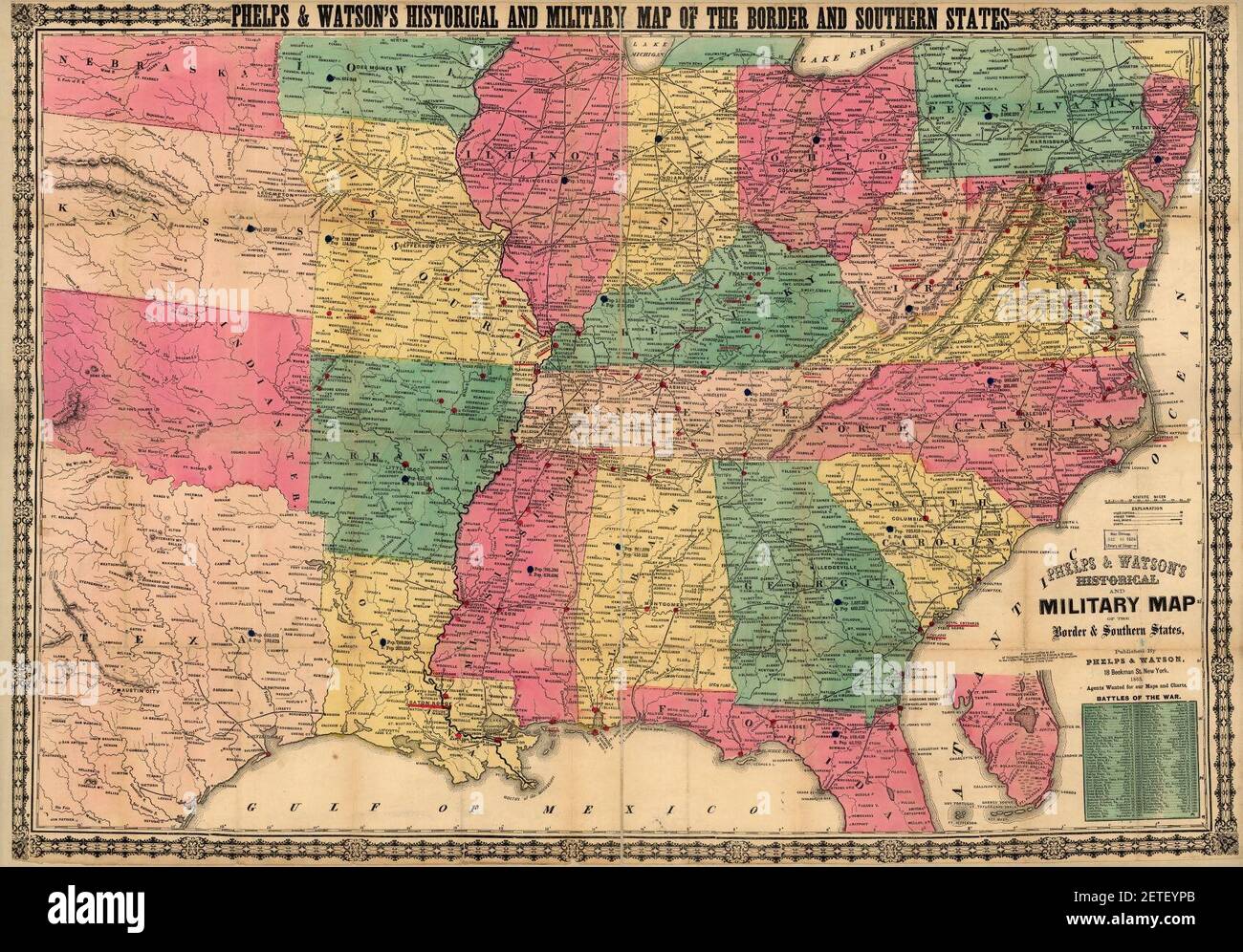 Watsons historical and military map hi-res stock photography and images ...