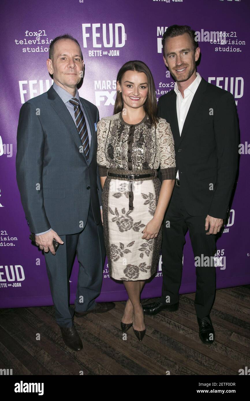 NEW YORK CITY - FEBRUARY 13: Tim Minear, Alison Wright and Michael ...