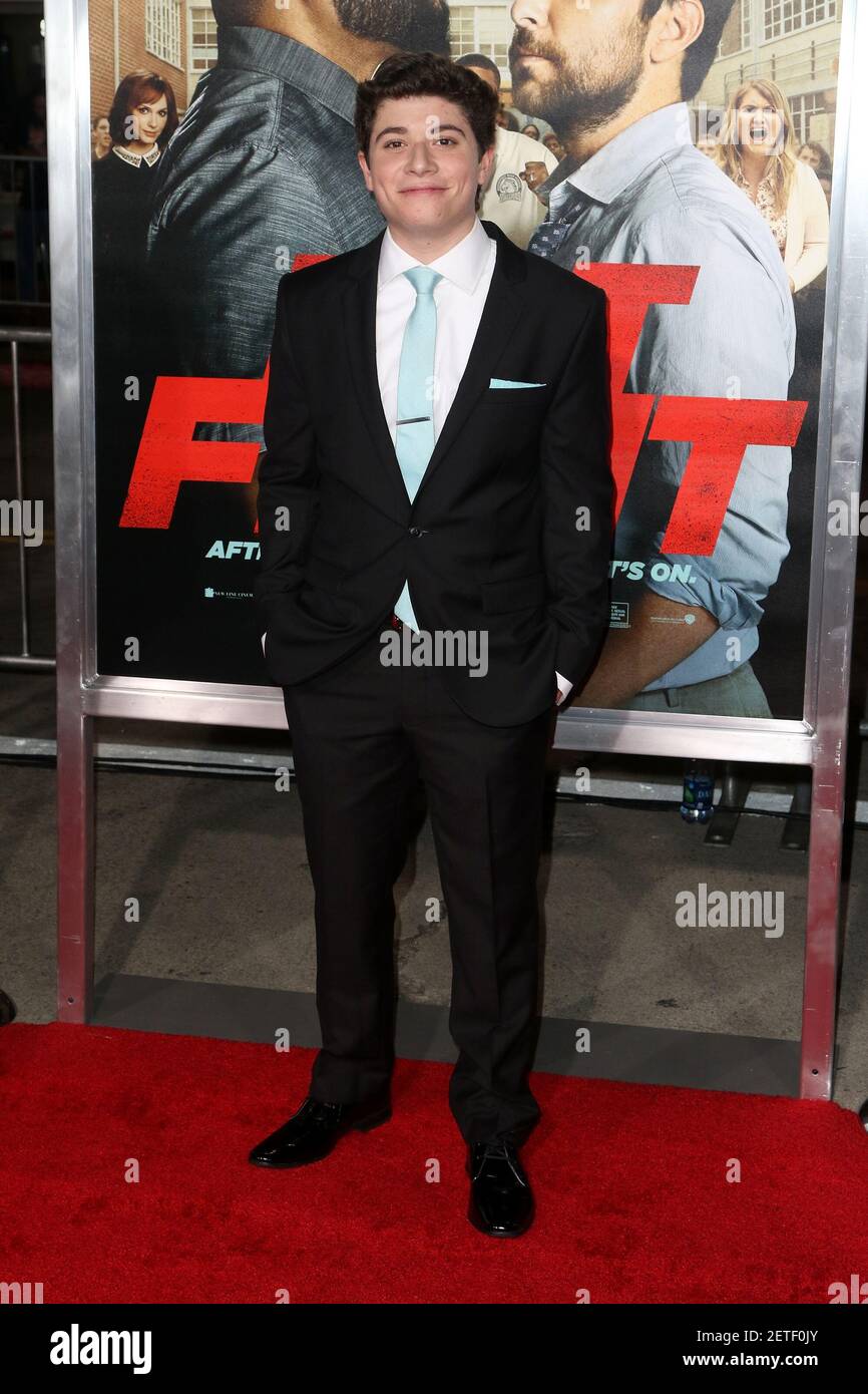 Austin Zajur at the Premiere Of Warner Bros. Pictures' 'Fist Fight ...