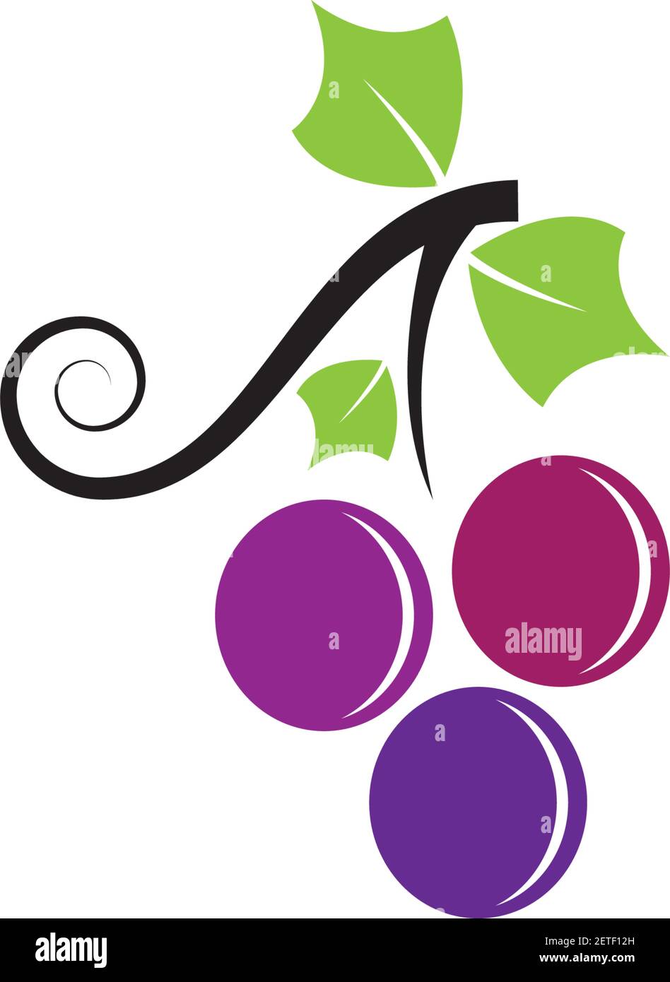 Grape logo images illustration design Stock Vector Image & Art - Alamy