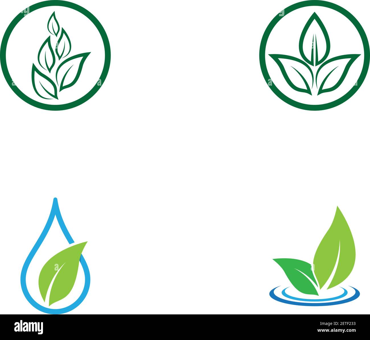 Leaf logo images illustration design Stock Vector Image & Art - Alamy