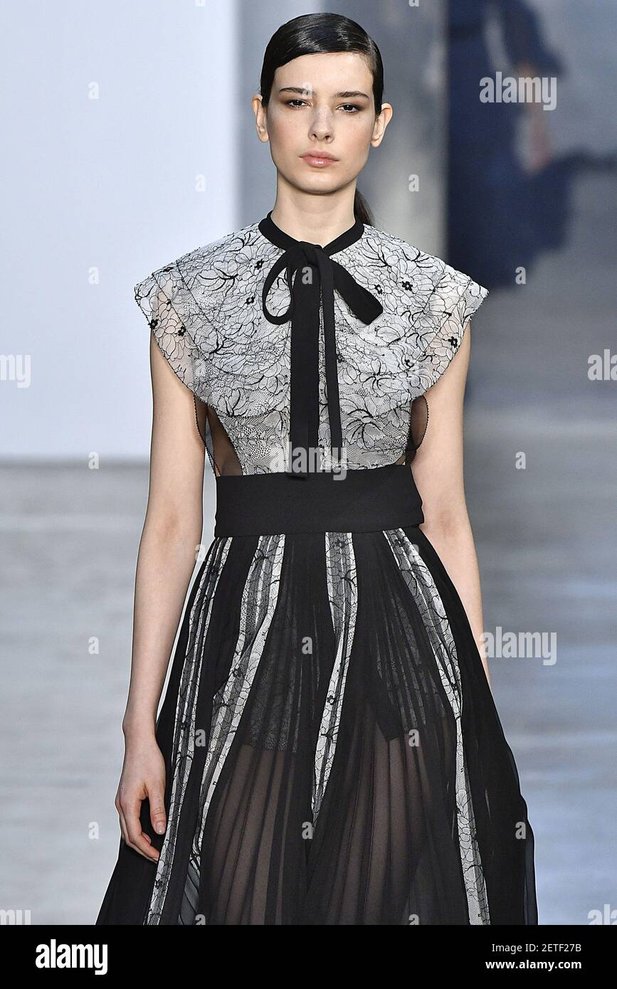 Model Isabella Ridolfi walks on the runway during the Carolina Herrera ...