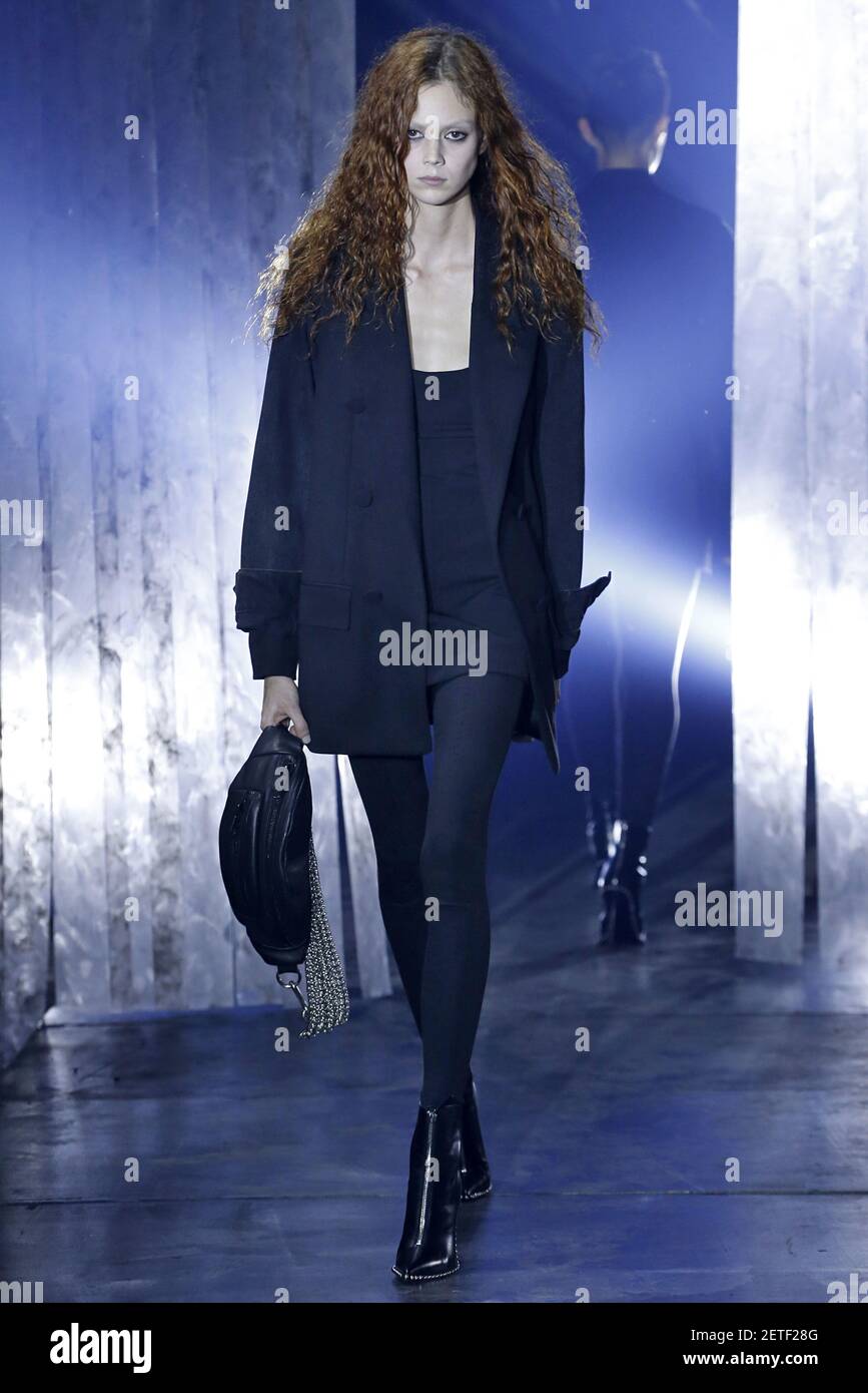 Model Natalie Westling walks on the runway during the Alexander Wang ...