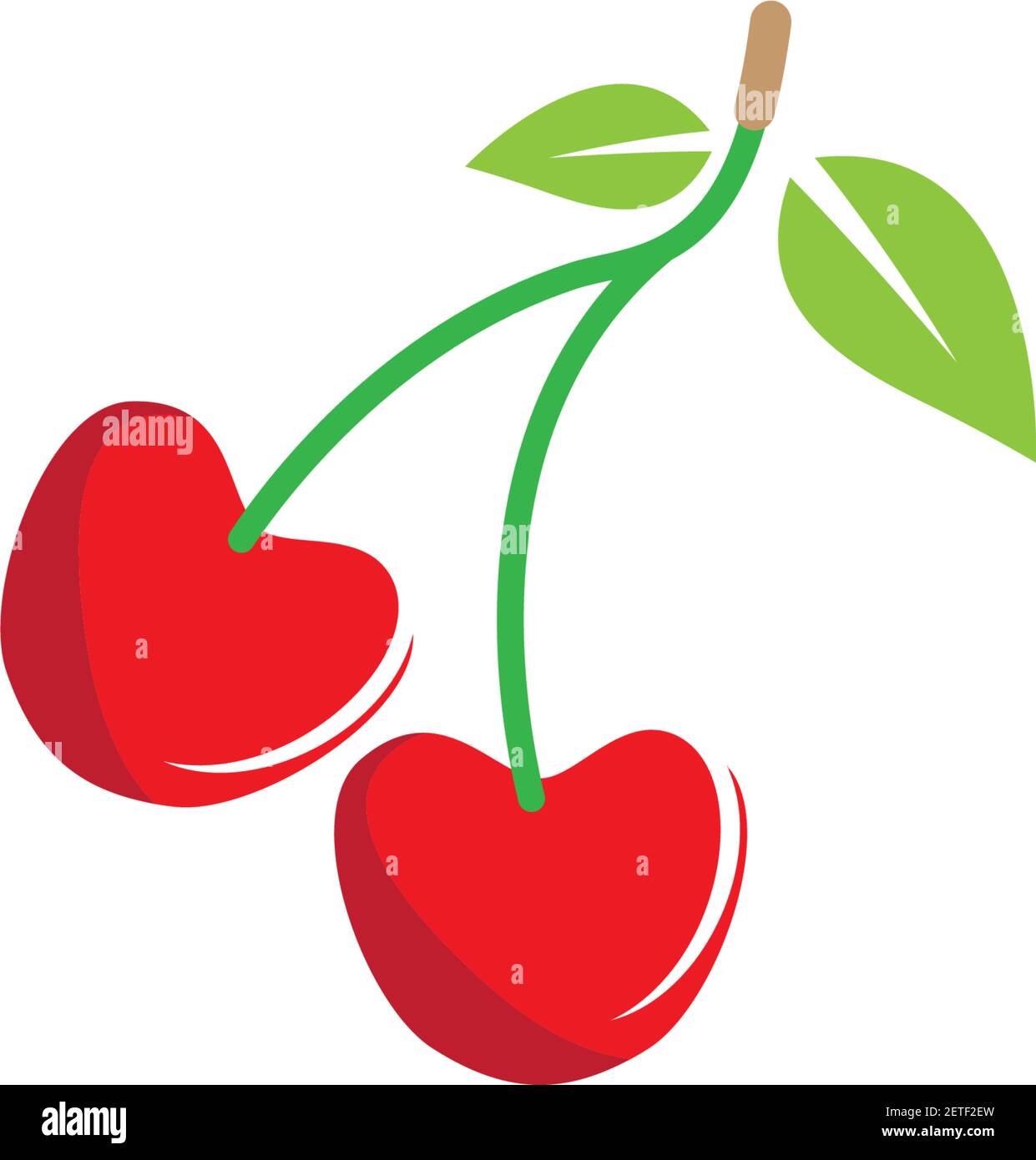 Cherry logo template vector icon illustration design Stock Vector Image ...