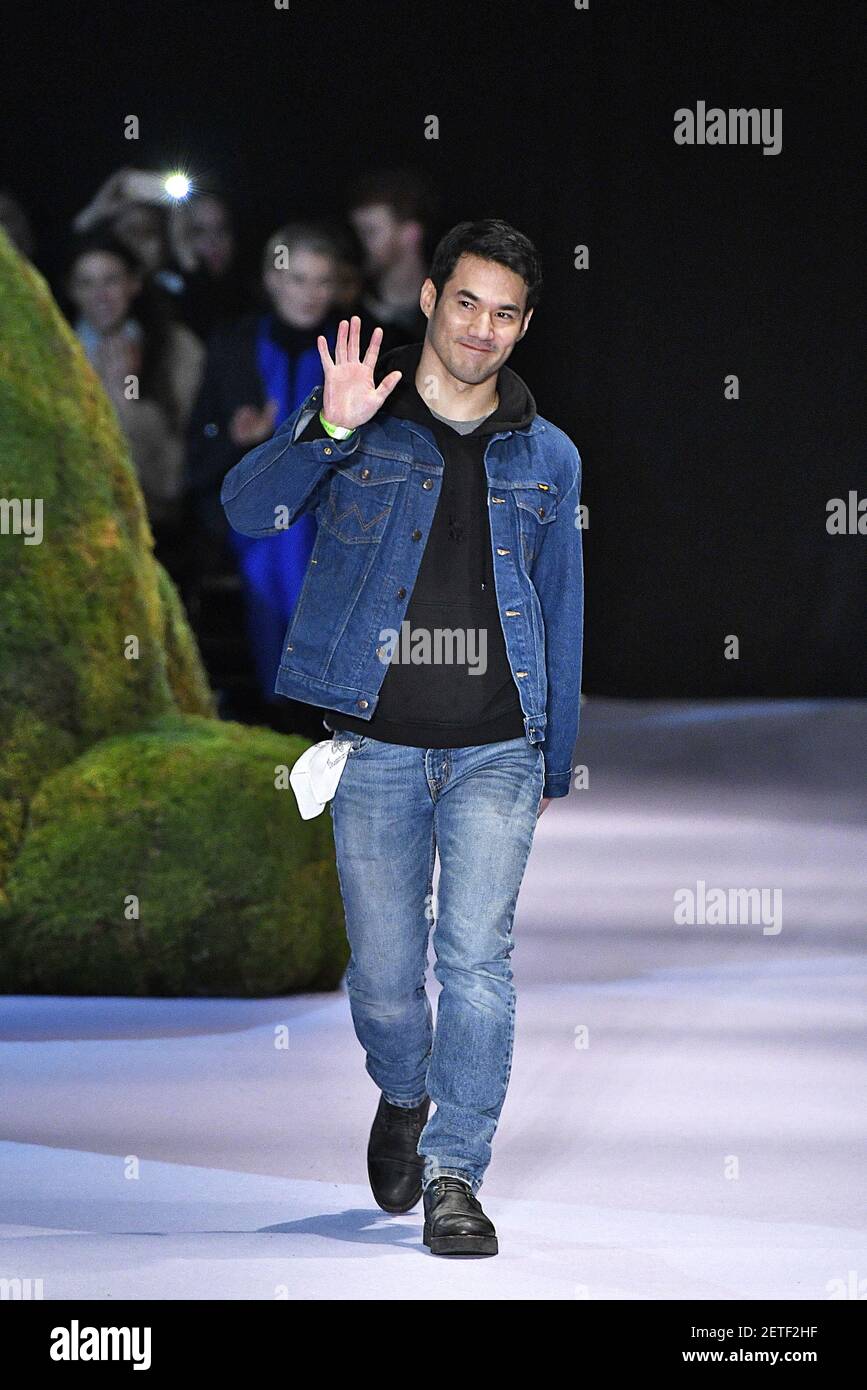 Designer Joseph Altuzarra on the runway during the Altuzarra Fashion ...