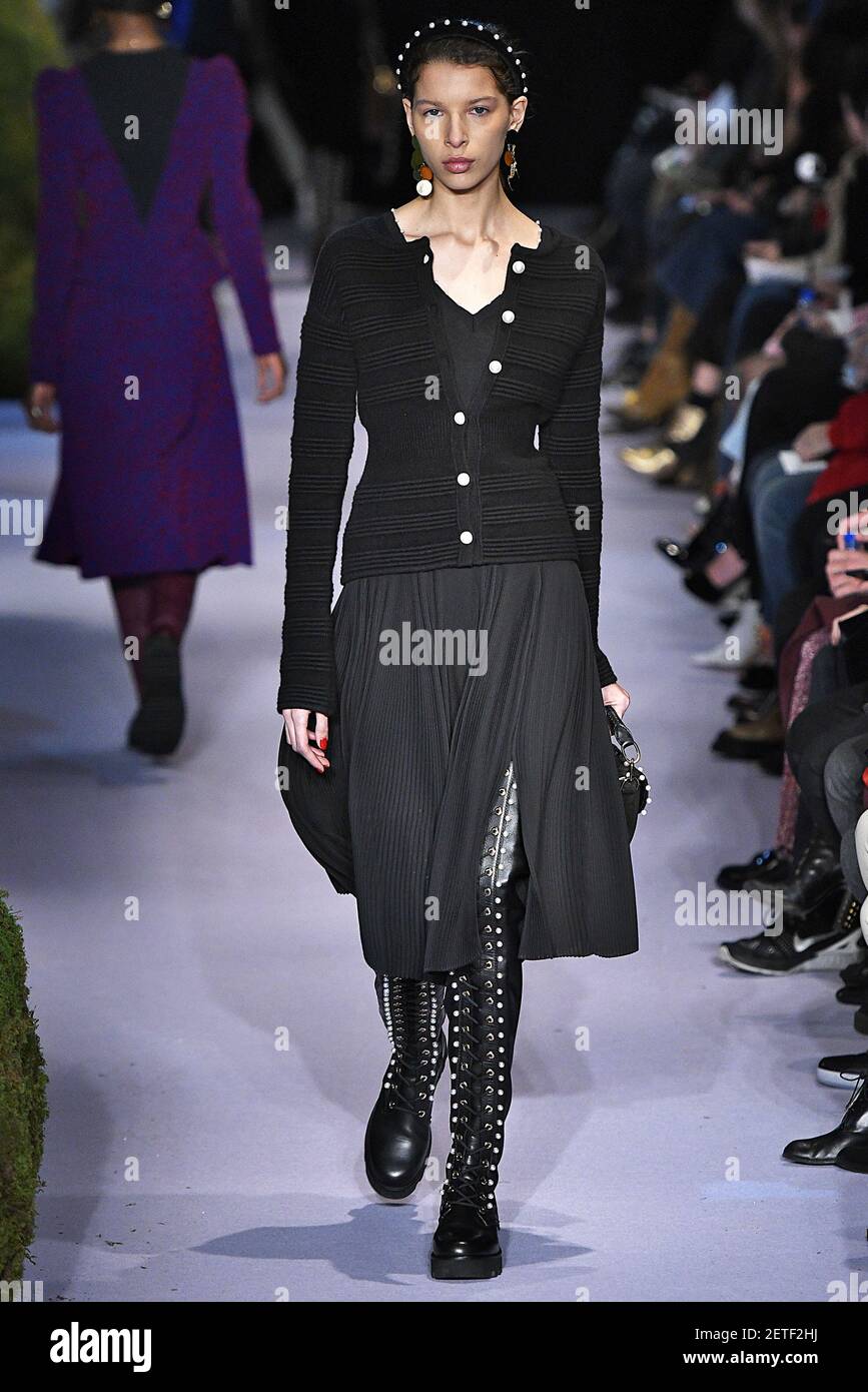 Model Alice Metza walks on the runway during the Altuzarra Fashion Show ...