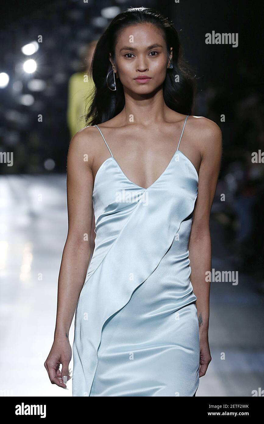Model Sharina Gutierrez walks on the runway during the Cushnie et Ochs ...