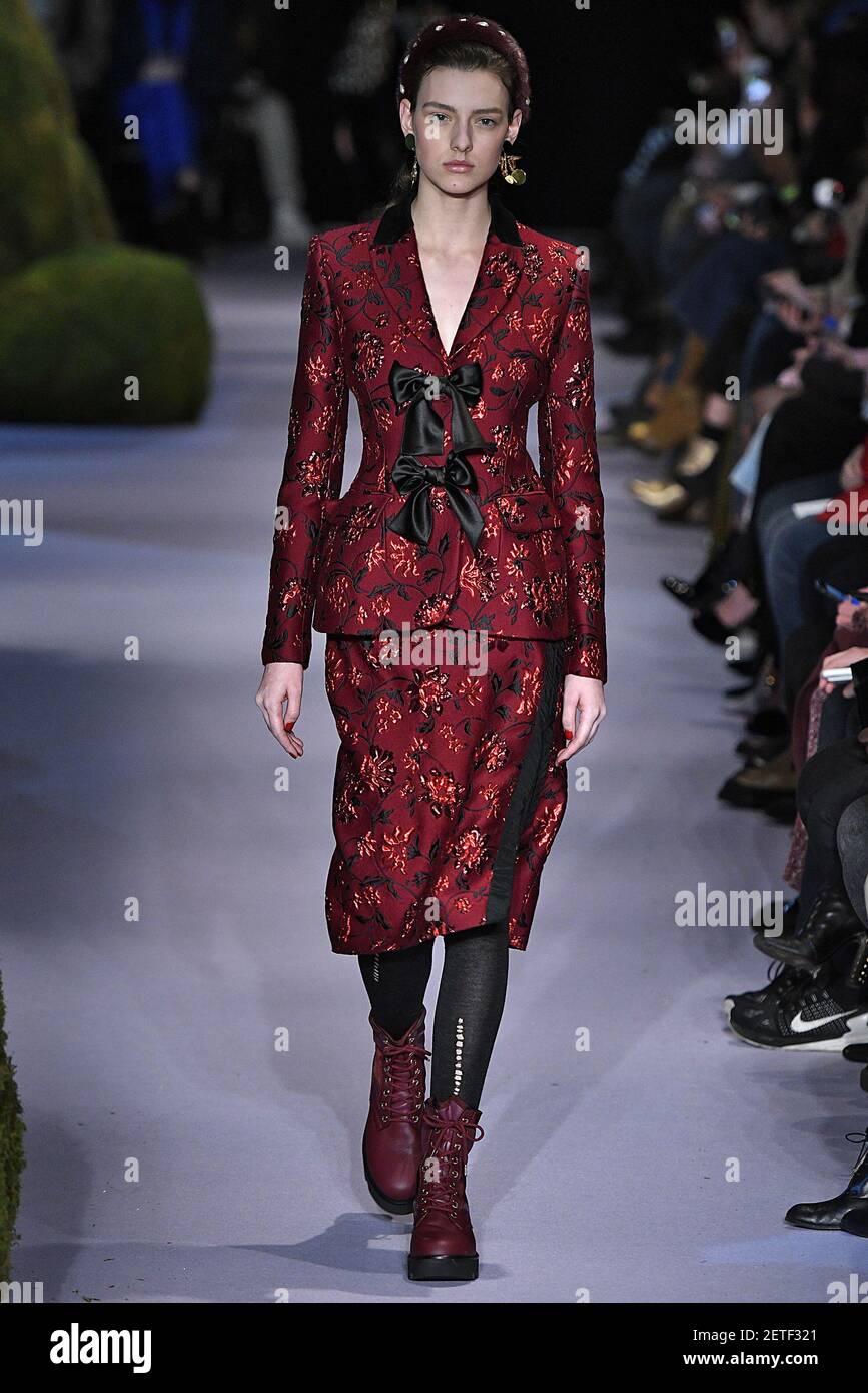 Model Marie Damian walks on the runway during the Altuzarra Fashion ...
