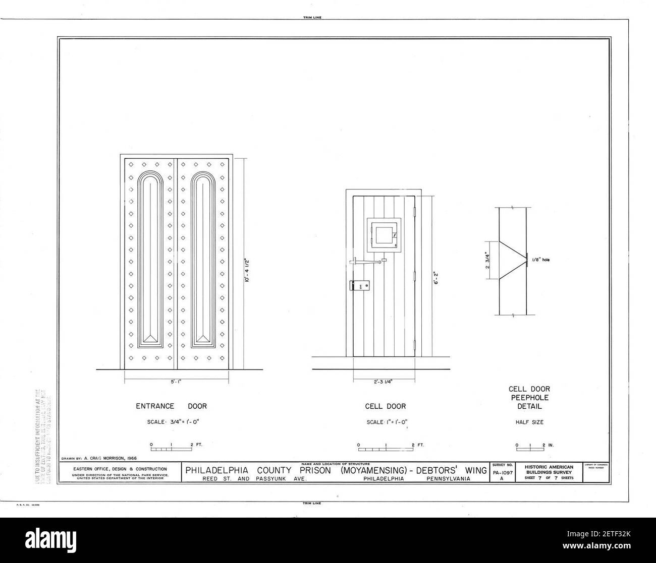 Philadelphia County Prison (Moyamensing Prison) Philadelphia PA (AD7 ...