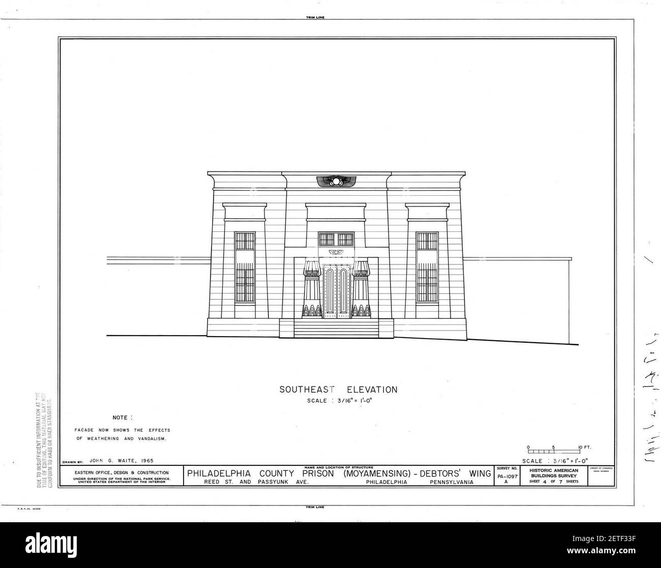 Philadelphia County Prison (Moyamensing Prison) Philadelphia PA (AD4 ...