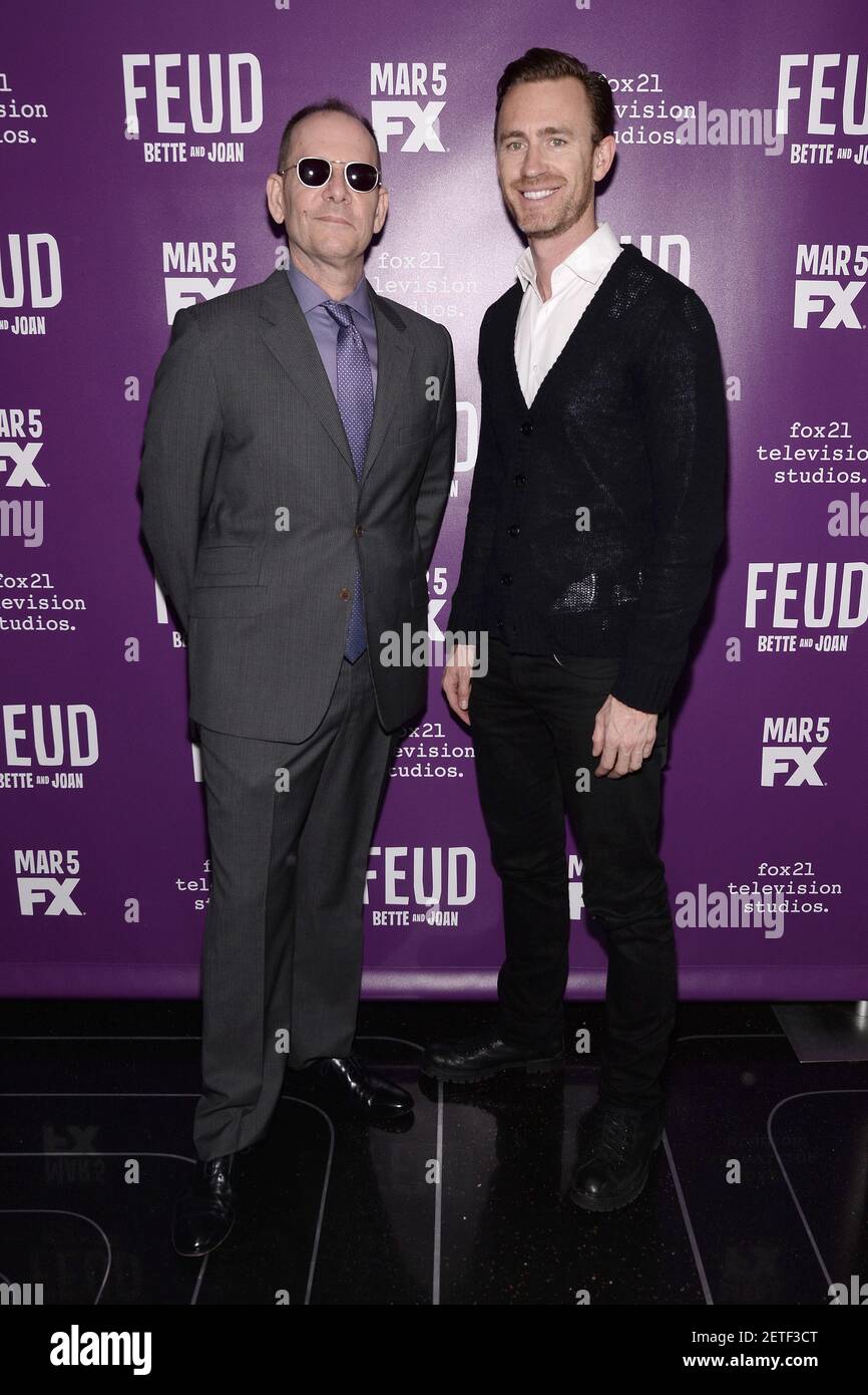 NEW YORK CITY - FEBRUARY 14: (L-R) Producers Tim Minear and John J ...