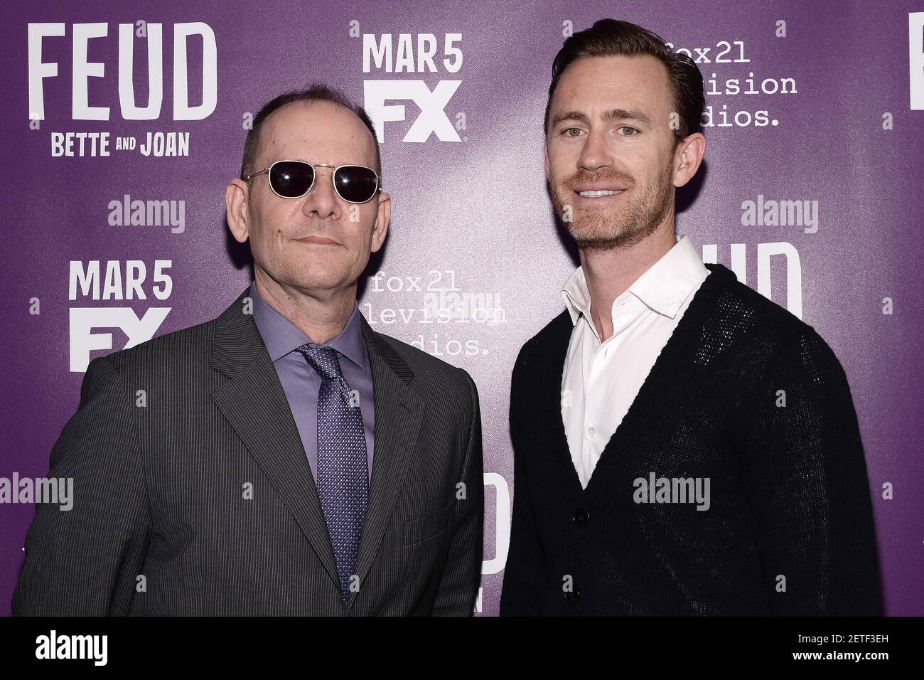 NEW YORK CITY - FEBRUARY 14: (L-R) Producers Tim Minear and John J ...