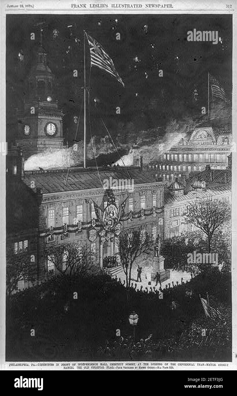Philadelphia, Pa. - Ceremonies in front of Independence Hall, Chestnut ...