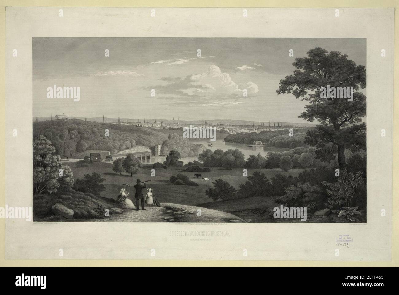 Philadelphia. View from Peters farm Stock Photo - Alamy