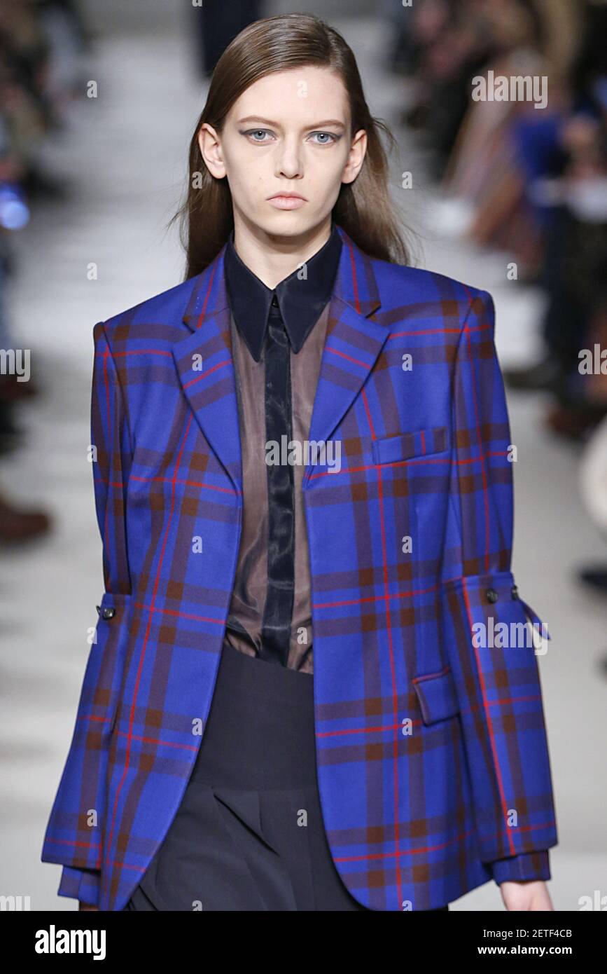 Model Gerda Mic walks on the runway during the Victoria Beckham Fashion ...