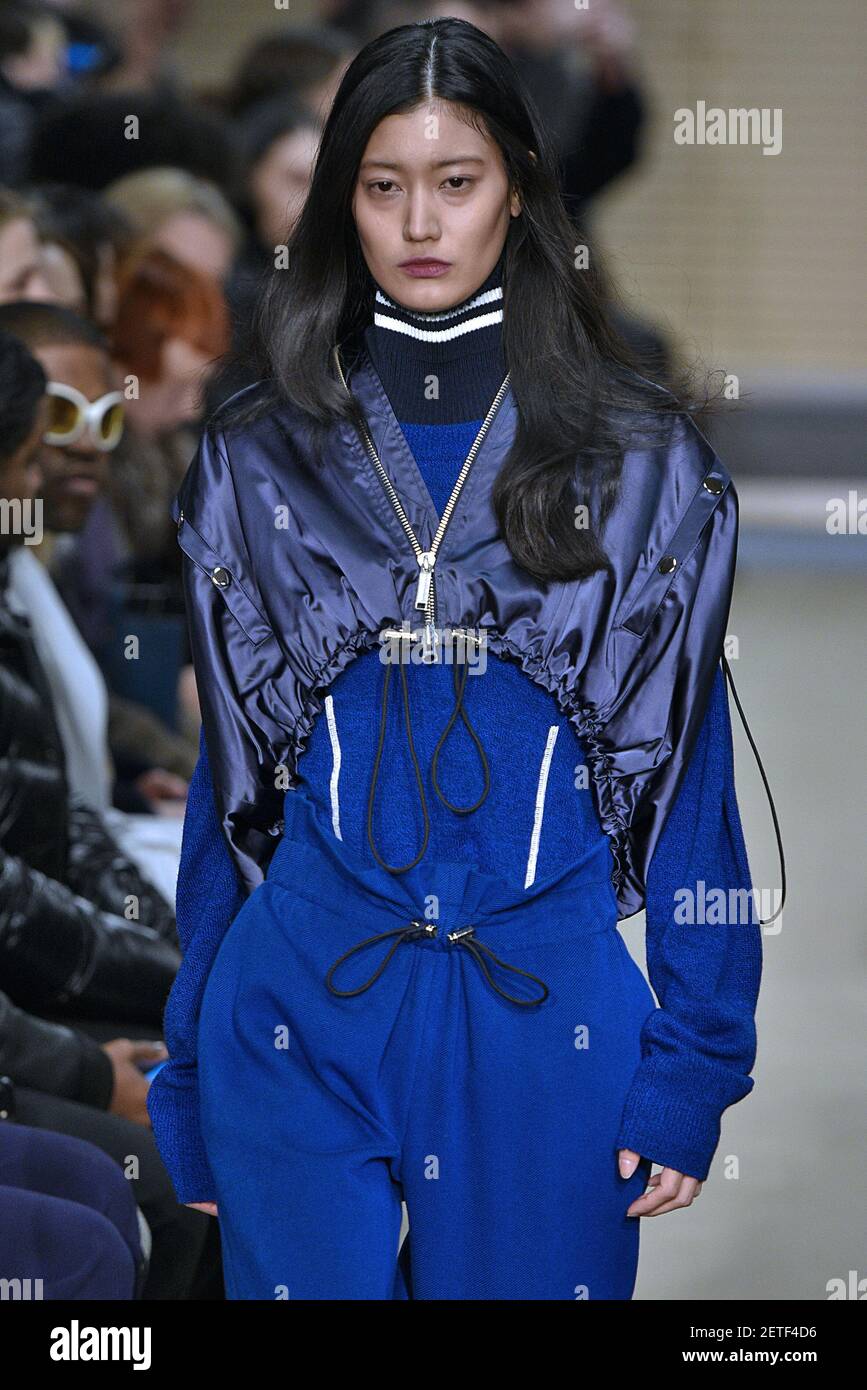 Model walks on the runway during the Public School Fashion Show at FW17 ...