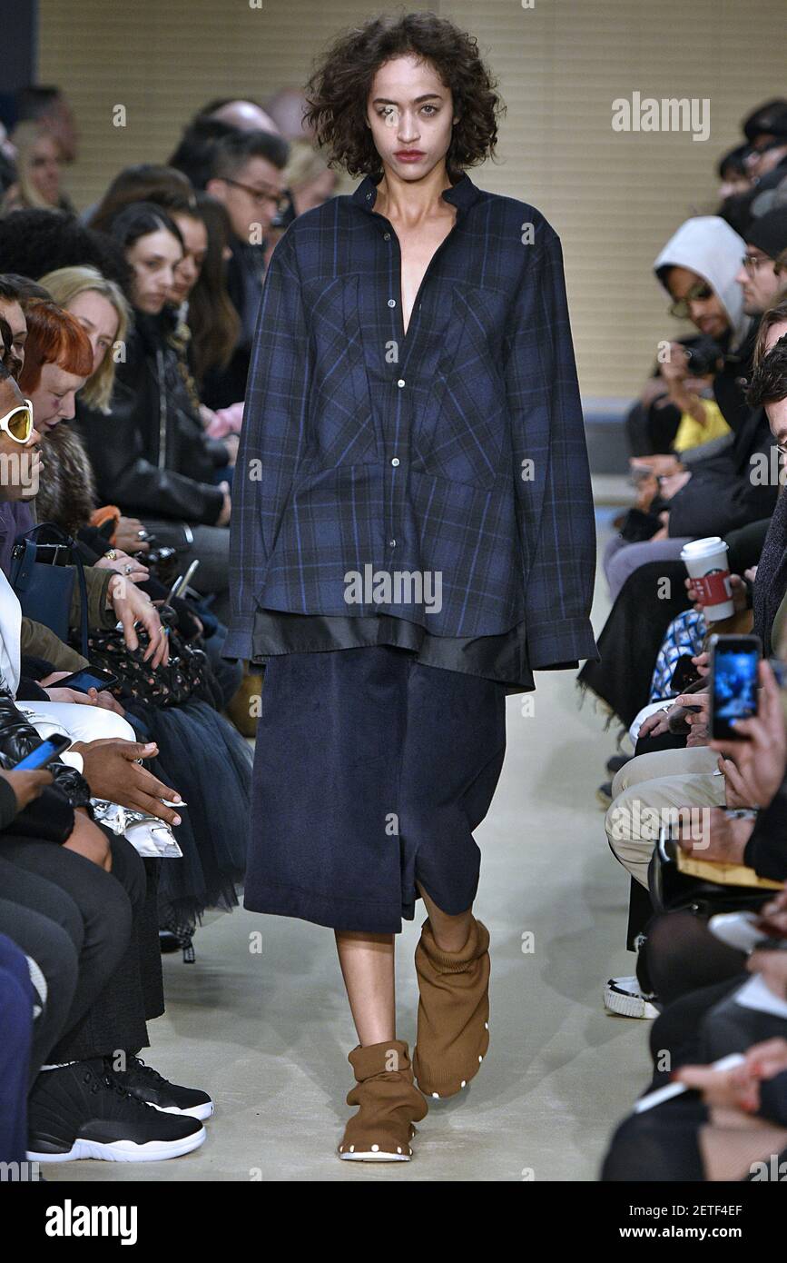 Model Alanna Arrington walks on the runway during the Public School ...