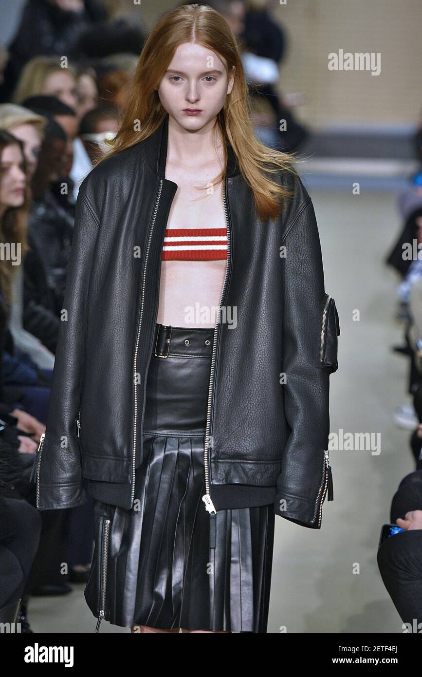 Model Madison Stubbington walks on the runway during the Public School ...