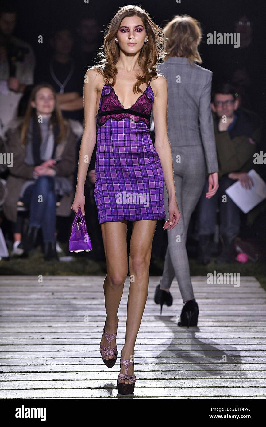 Model Valery Kaufman walks on the runway during the La Perla Fashion ...