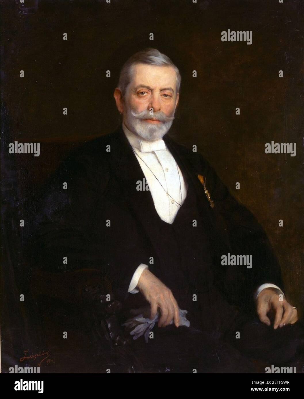 Philip Alexius de Laszlo - Portrait of Ignaz Wechselmann, 1894 Stock ...