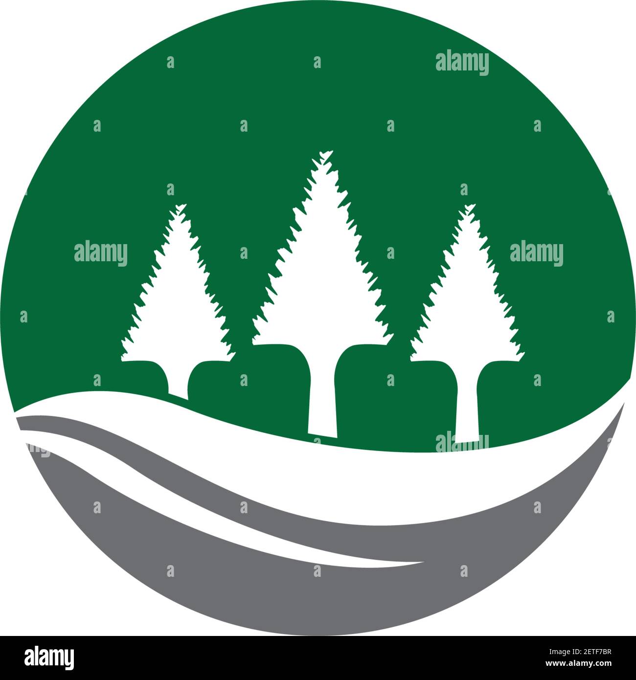 Pine vector icon illustration Stock Vector Image & Art - Alamy