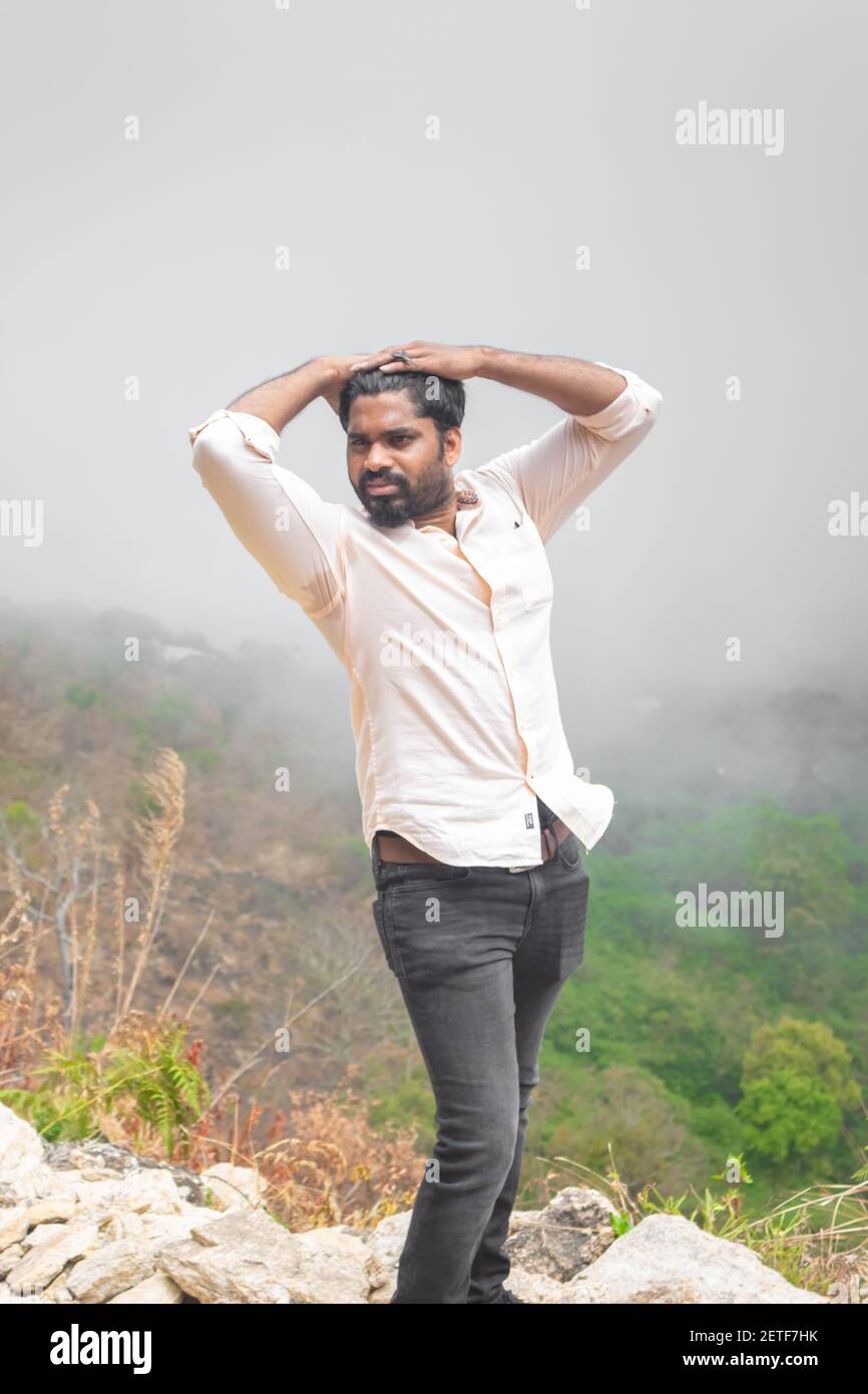 Photography Poses Outside For Man