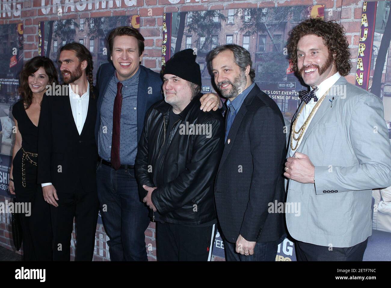 Gina Gershon, George Basil, Pete Holmes, Artie Lange, Judd Apatow and T ...