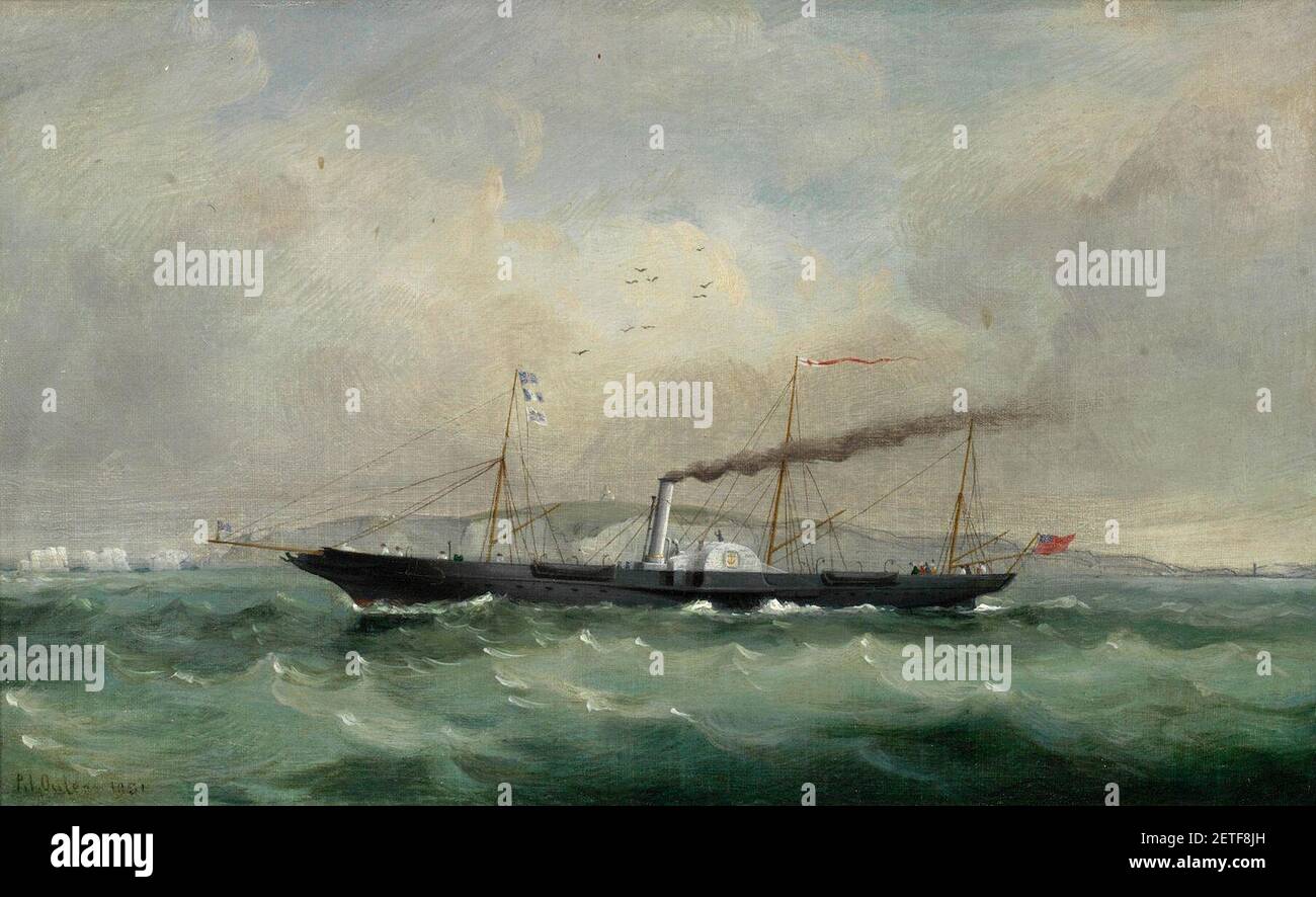 Philip John Ouless - H.M.S. Fire Queen Stock Photo - Alamy