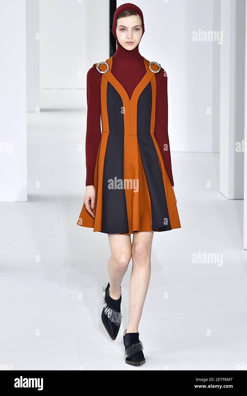 Model Maria Clara walks on the runway during the Delpozo Fashion Show ...