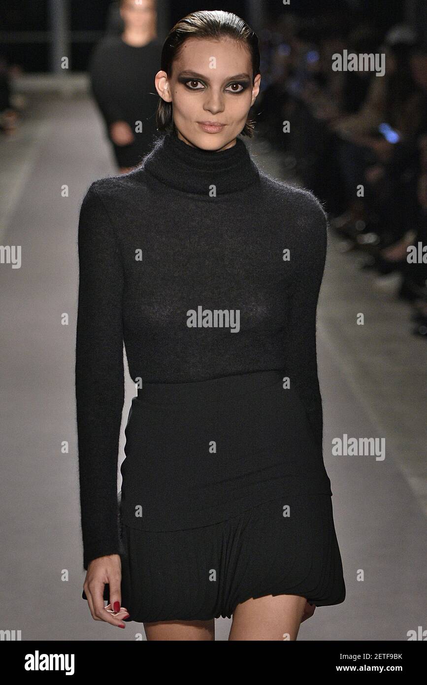 Model Charlee Fraser walks on the runway during the Brandon Maxwell ...