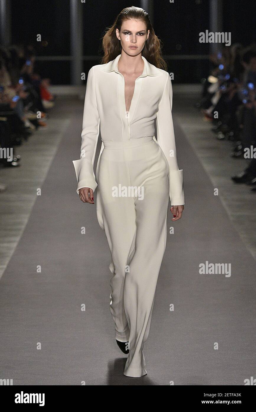 Model Vanessa Moody walks on the runway during the Brandon Maxwell ...