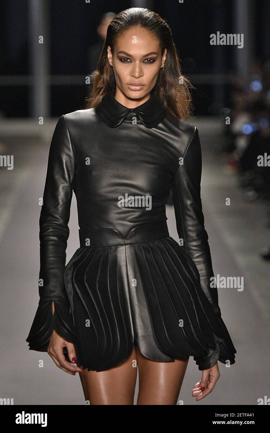 Model Joan Smalls walks on the runway during the Brandon Maxwell ...