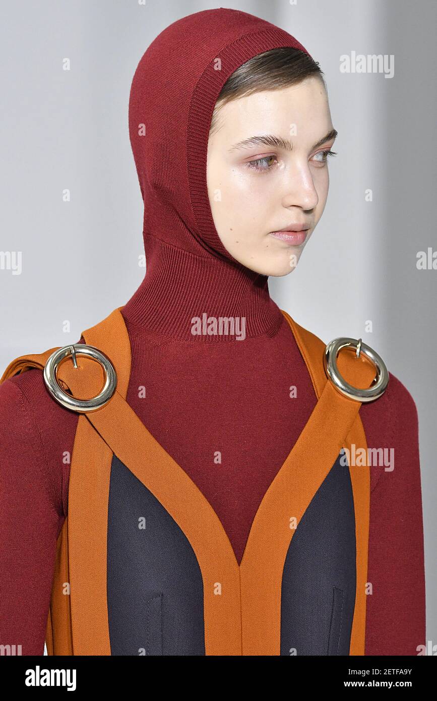 Model Maria Clara walks on the runway during the Delpozo Fashion Show ...