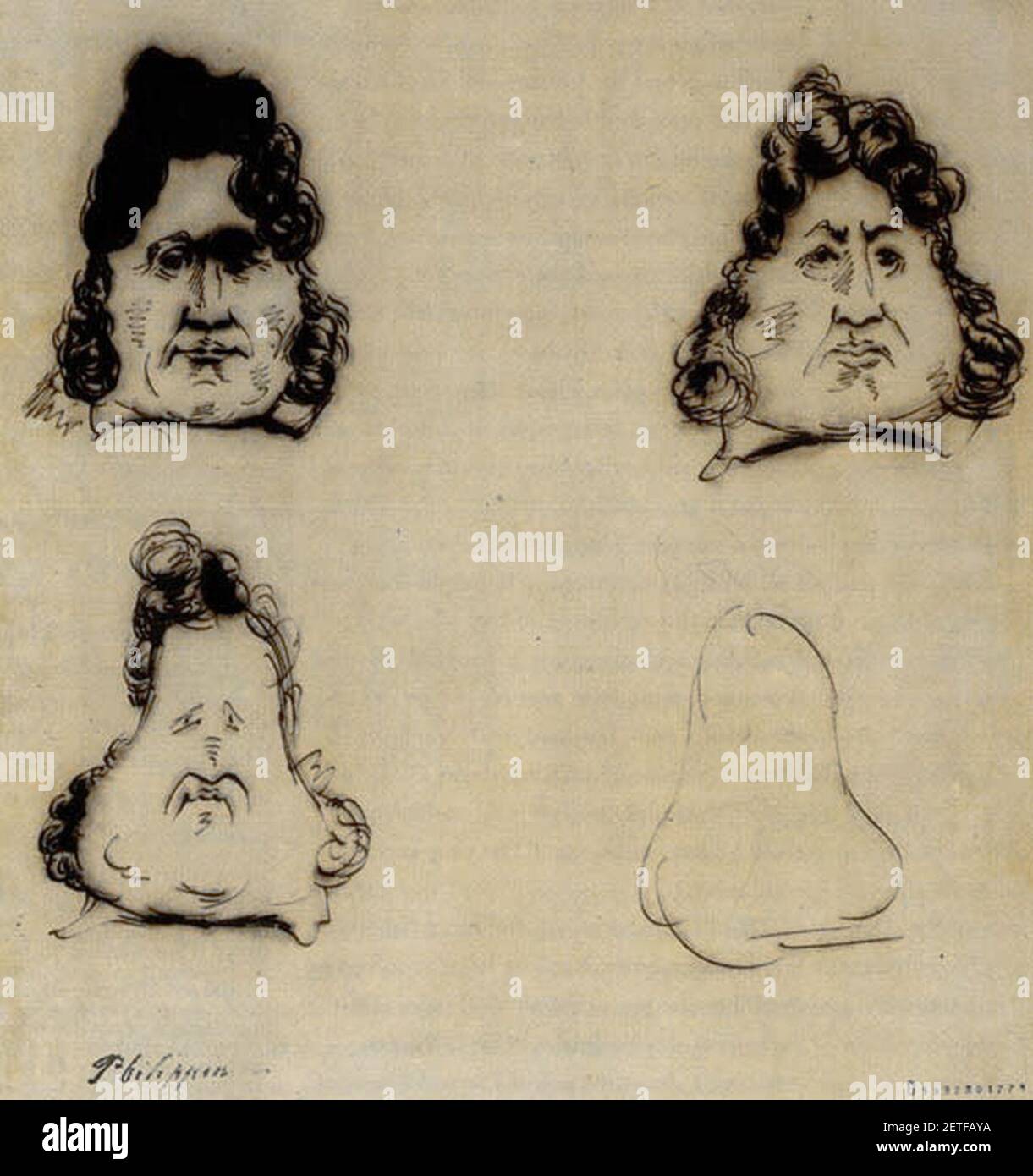 Philipon louis philippe hi-res stock photography and images - Alamy