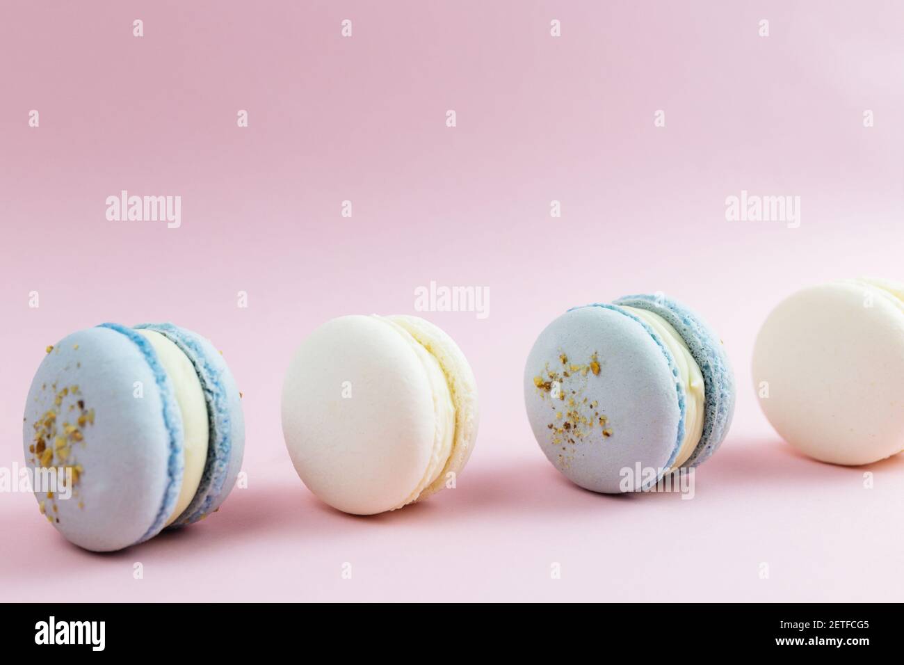 Blue macaron hi-res stock photography and images - Alamy