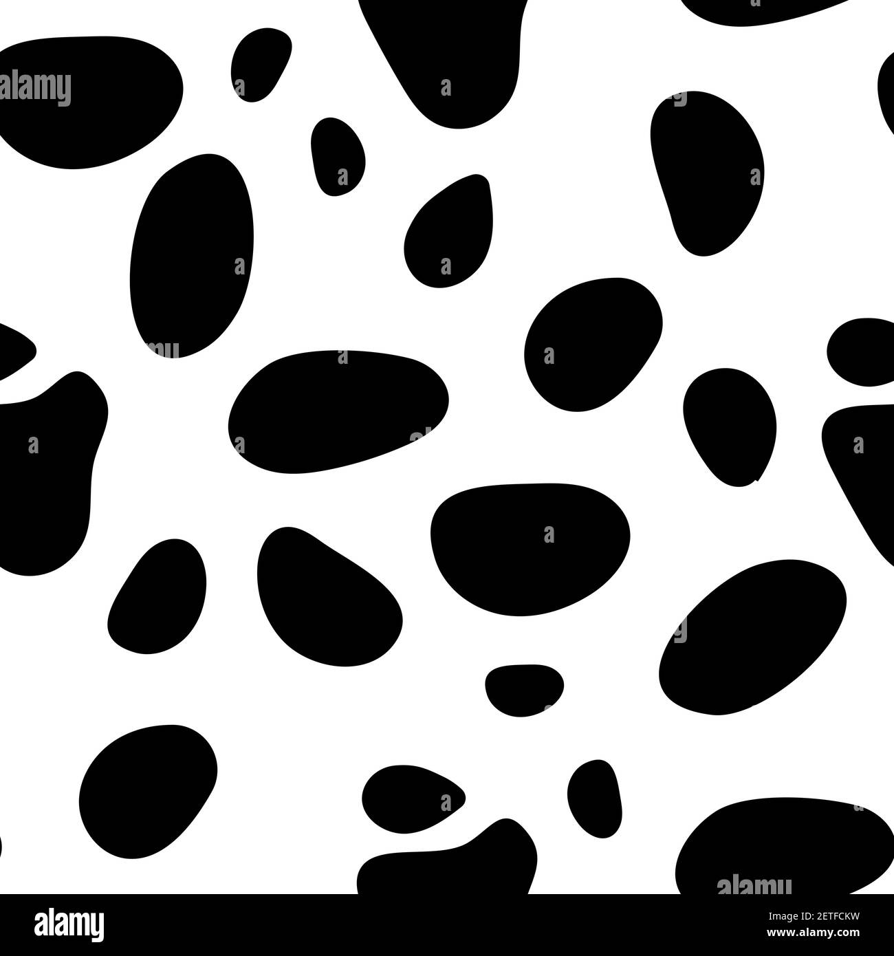 Irregular Blob Seamless Pattern Of Abstract Organic Shapes Abstract Irregular Random Blobs