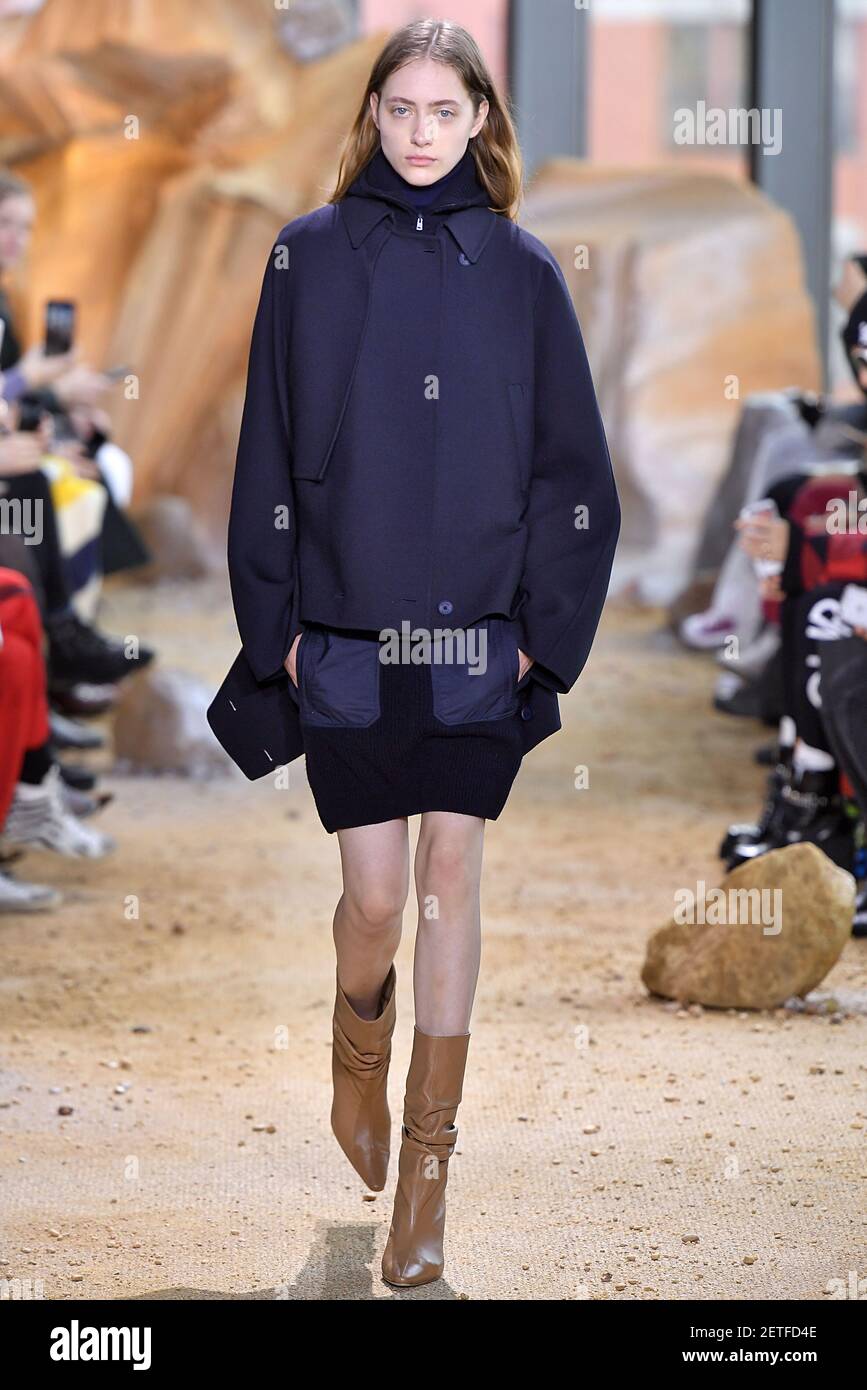 Model Lia Pavlova walks on the runway during the Lacoste Fashion Show ...