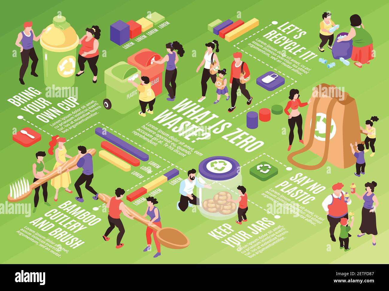 Reusable ecological products Stock Vector Images - Alamy