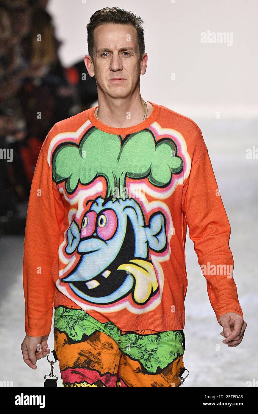 Designer Jeremy Scott on the runway during the Jeremy Scott Fashion ...