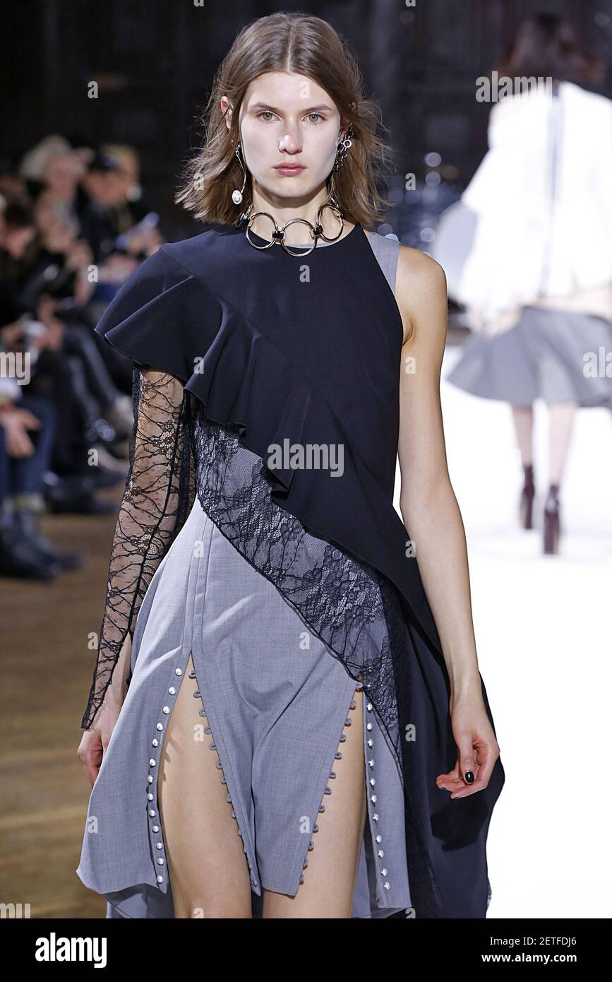 Model Alicia Holtz walks on the runway during the Adeam Fashion Show at ...