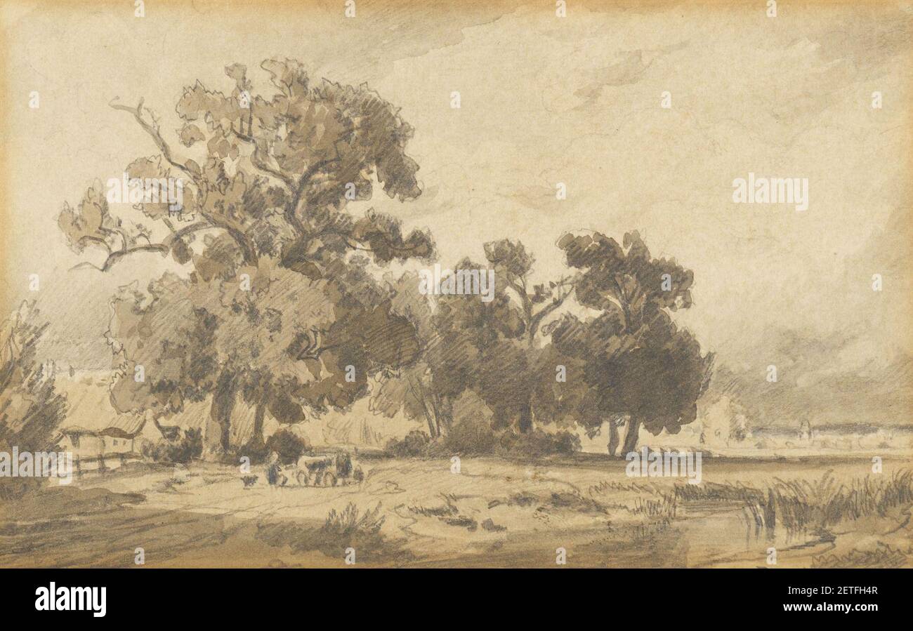 Philipp Röth Landschaft mit Kühen Stock Photo - Alamy