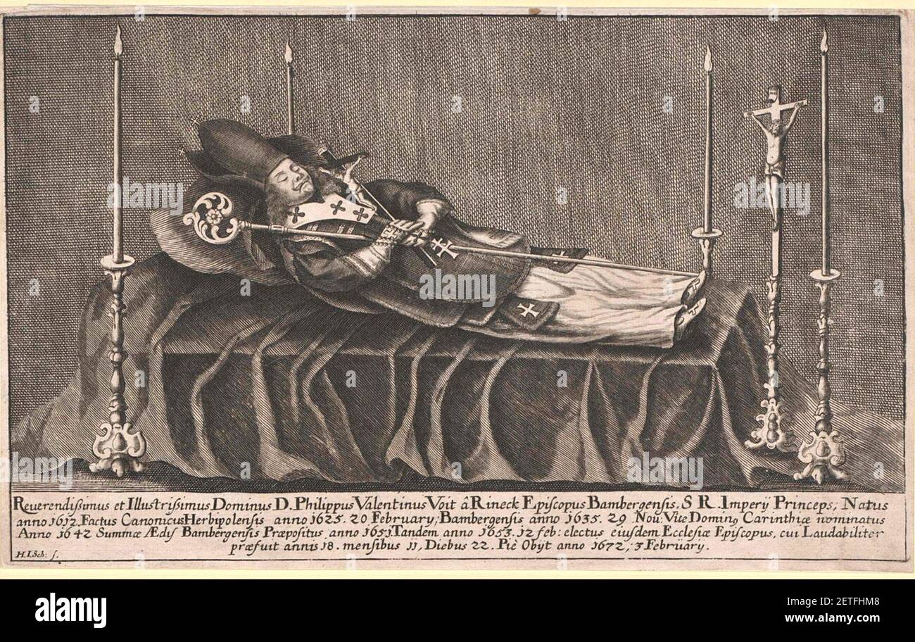 Philipp Valentin Voit von Rieneck Katafalk Stock Photo - Alamy